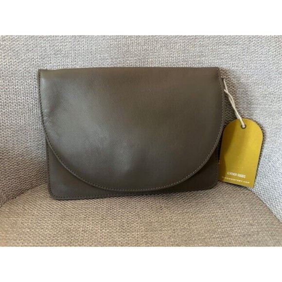Minor History | Bags | Nwt Minor History Greige Half Moon Leather Fold ...
